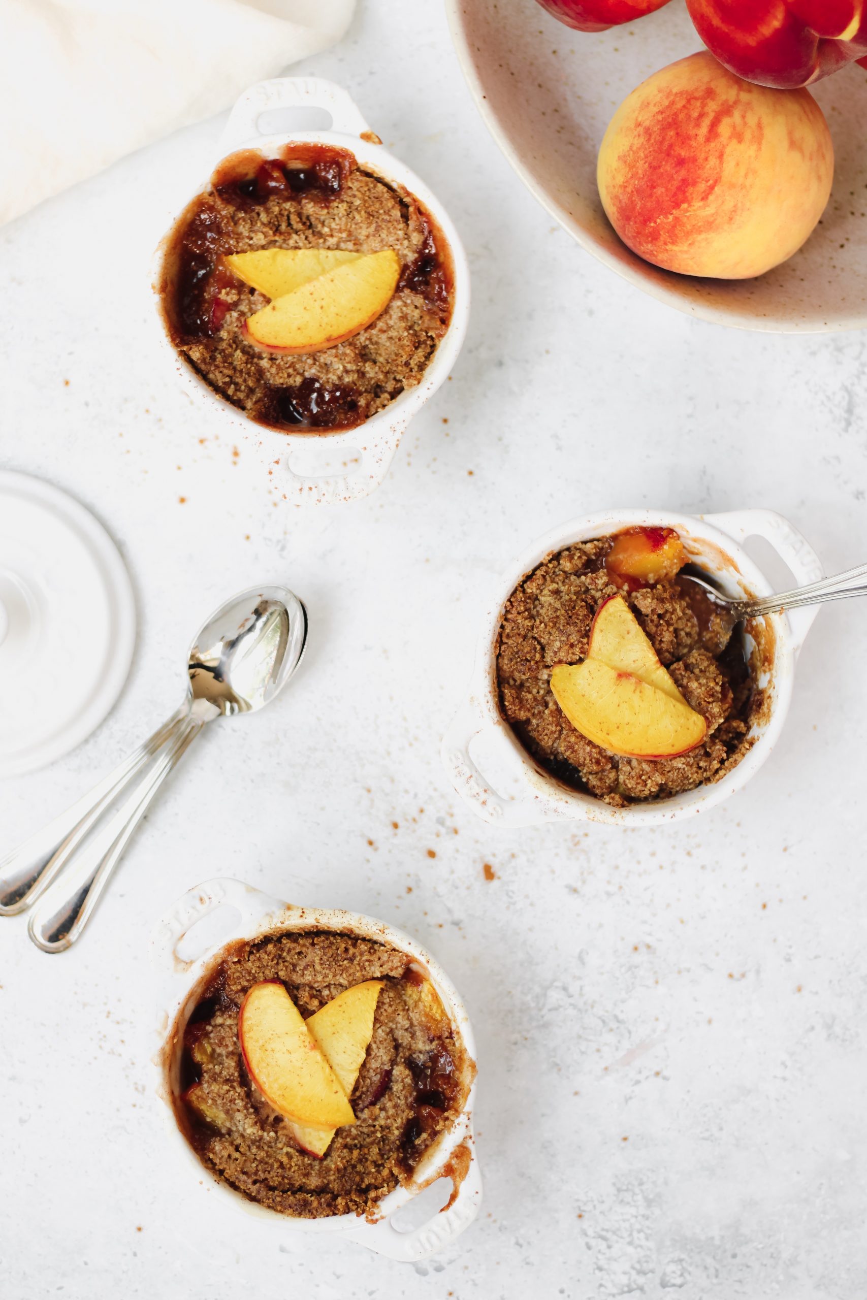 Mini Paleo Peach Crisps (Paleo & Vegan) – Live Healthy with Lexi