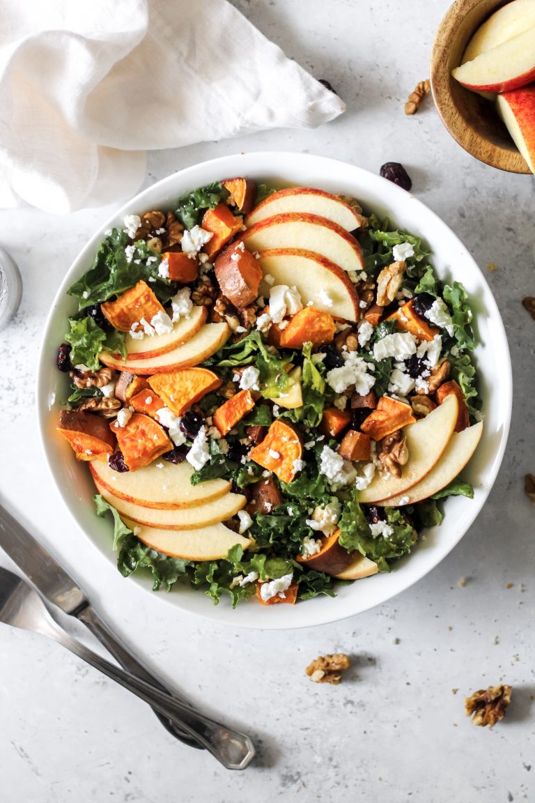 Fall Harvest Kale Salad – Live Healthy with Lexi